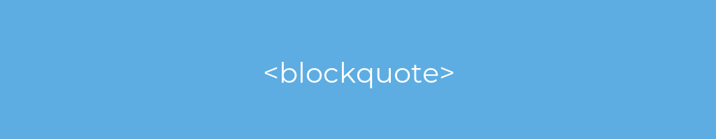 blockquote | SeoXan